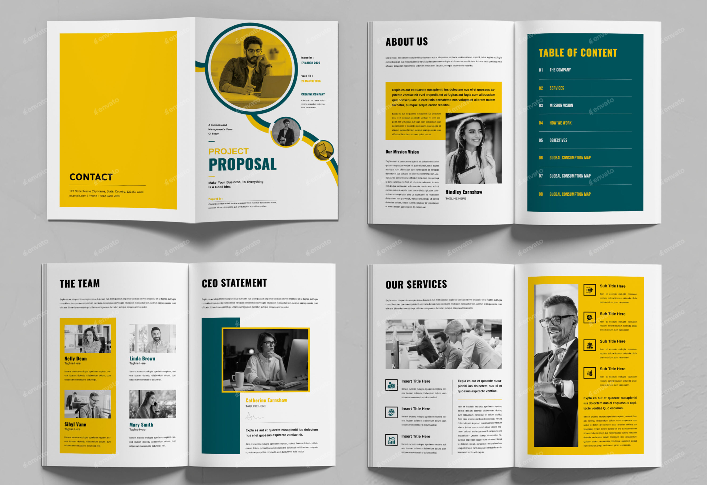 Project Proposal Template Design Layout, Print Templates | GraphicRiver