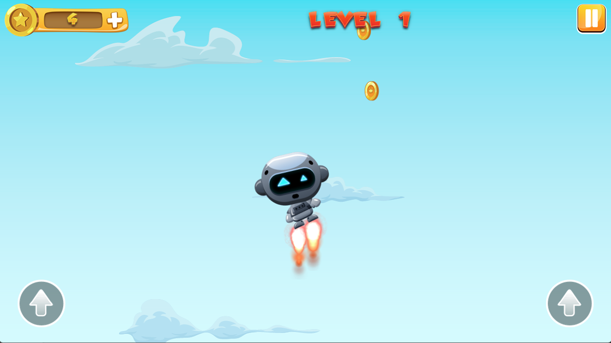 Flying Robot ( Construct | C3P | CAPX | HTML5 ) Endless Coin Collecting Mini Game by Pro_Gaming