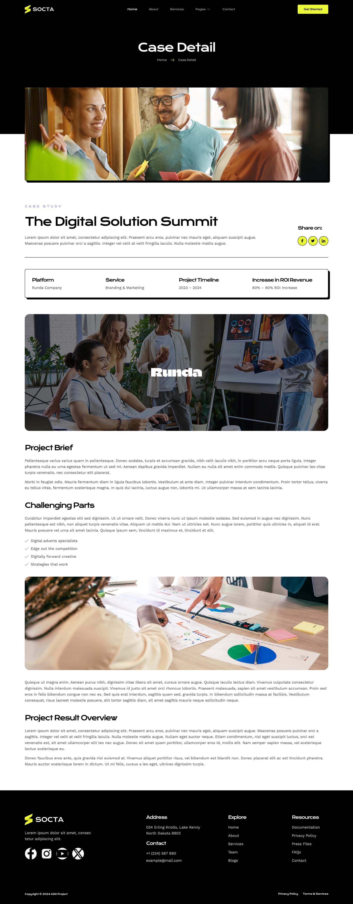 Socta - Social Media Marketing Agency Elementor Template Kit by askproject