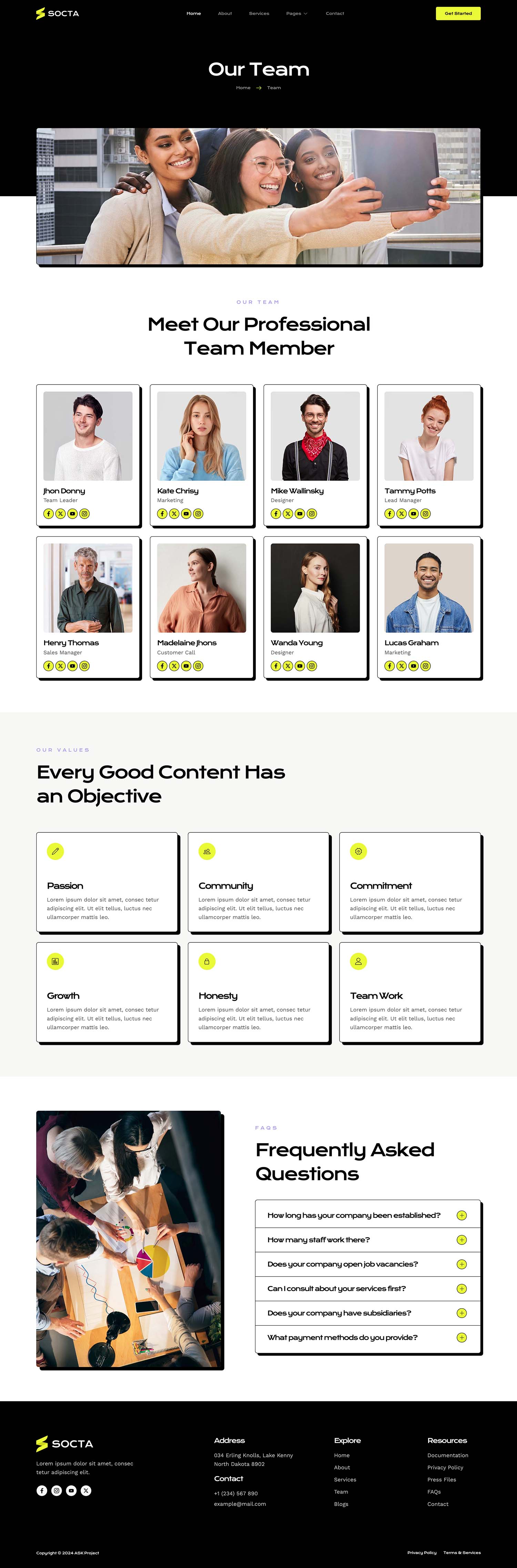 Socta - Social Media Marketing Agency Elementor Template Kit by askproject