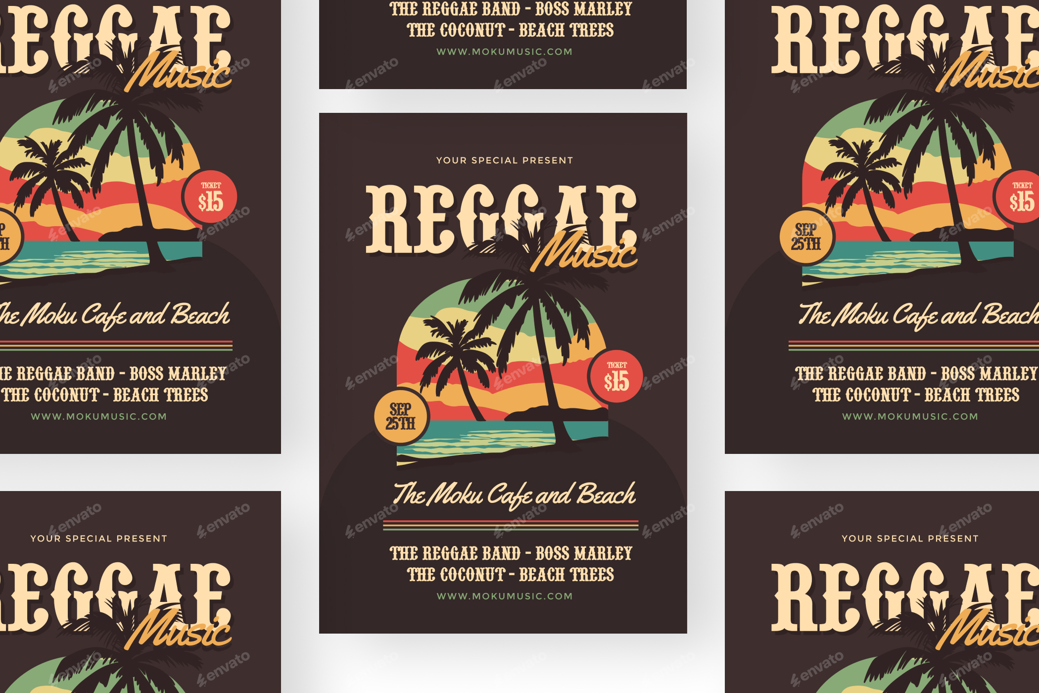 Reggae Music - Flyer Set, Print Templates | GraphicRiver