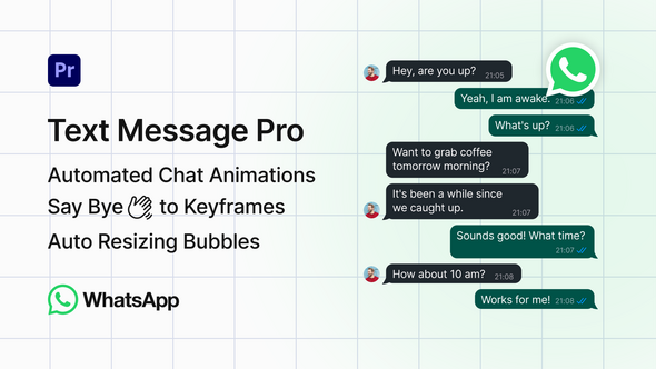 WhatsApp Text Message Pro, Premiere Pro Templates | VideoHive