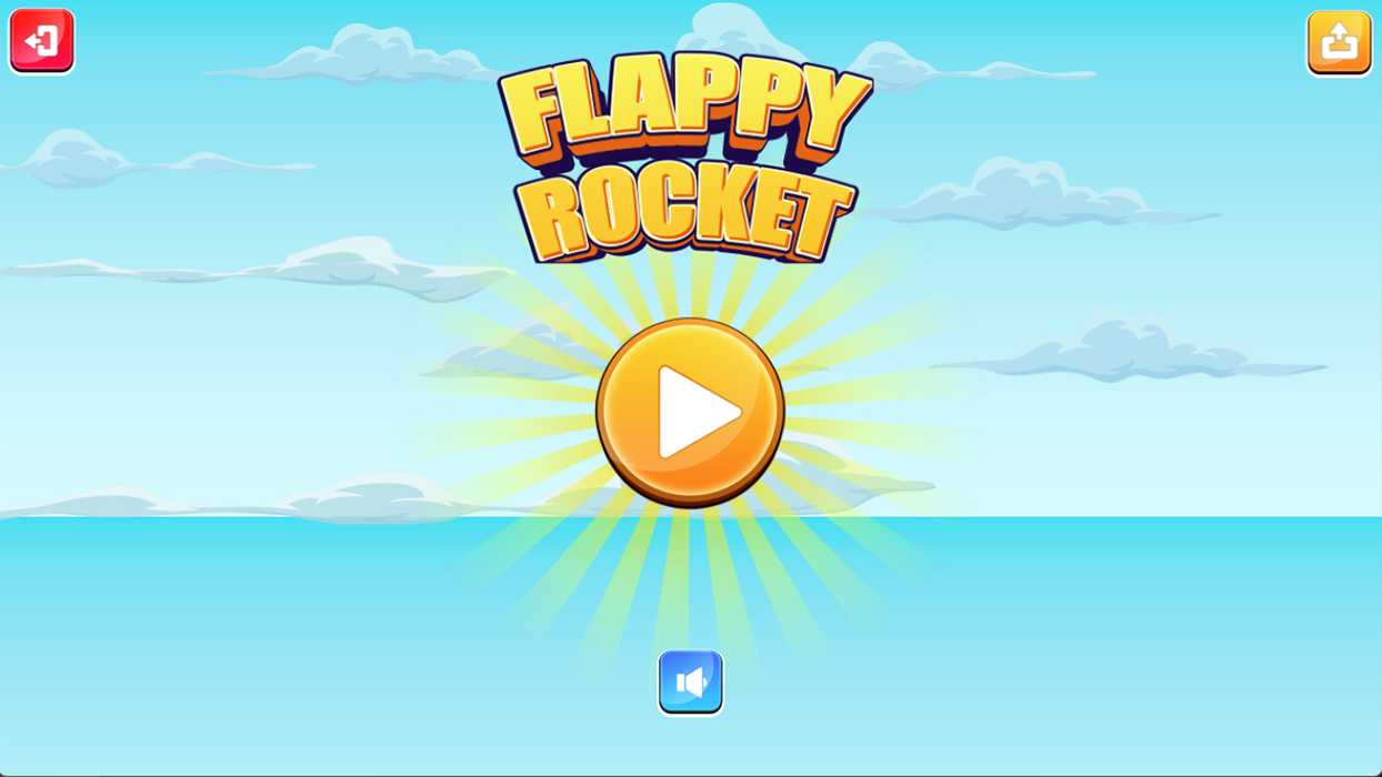 Flappy Rocket Game ( Construct | C3P | CAPX | HTML5 ) Mini Game of Collecting Coins by CGFX-Studio
