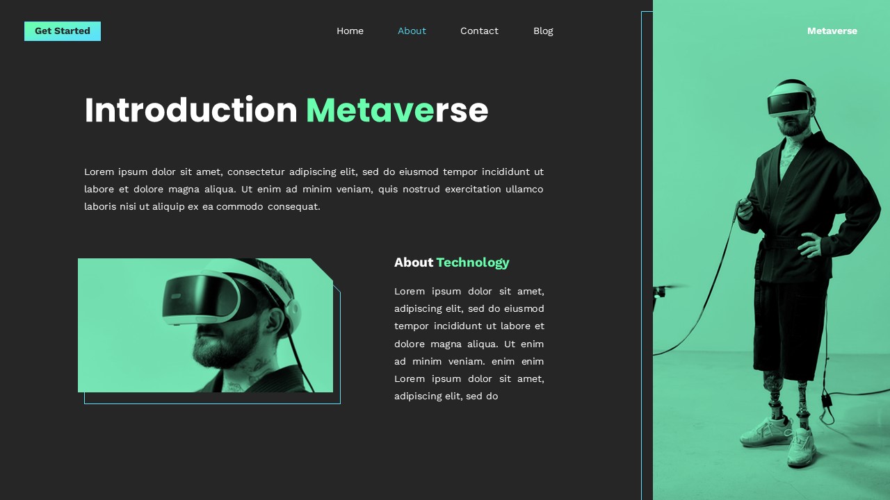Metaverse - Technology Powerpoint Templates, Presentation Templates