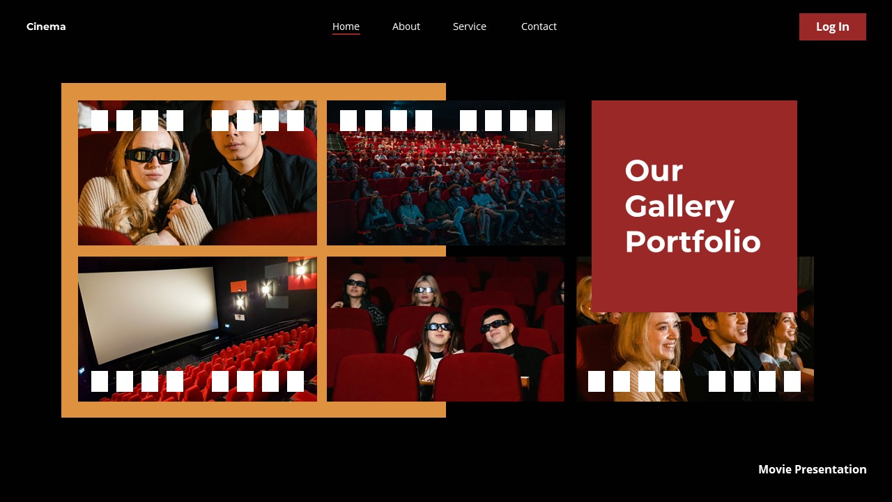 Cinema - Movie Google Slide Templates, Presentation Templates ...