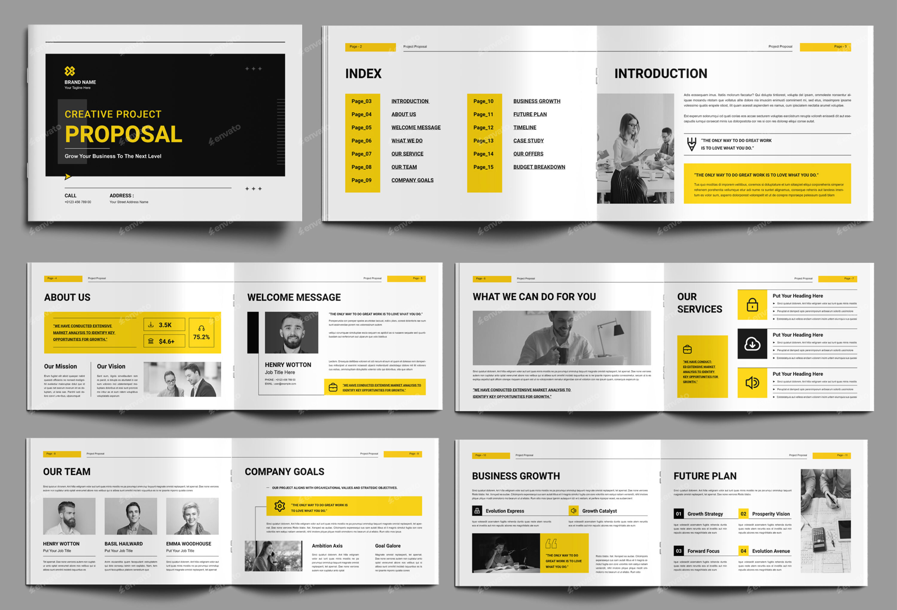 Project Proposal Template Layout, Print Templates | GraphicRiver