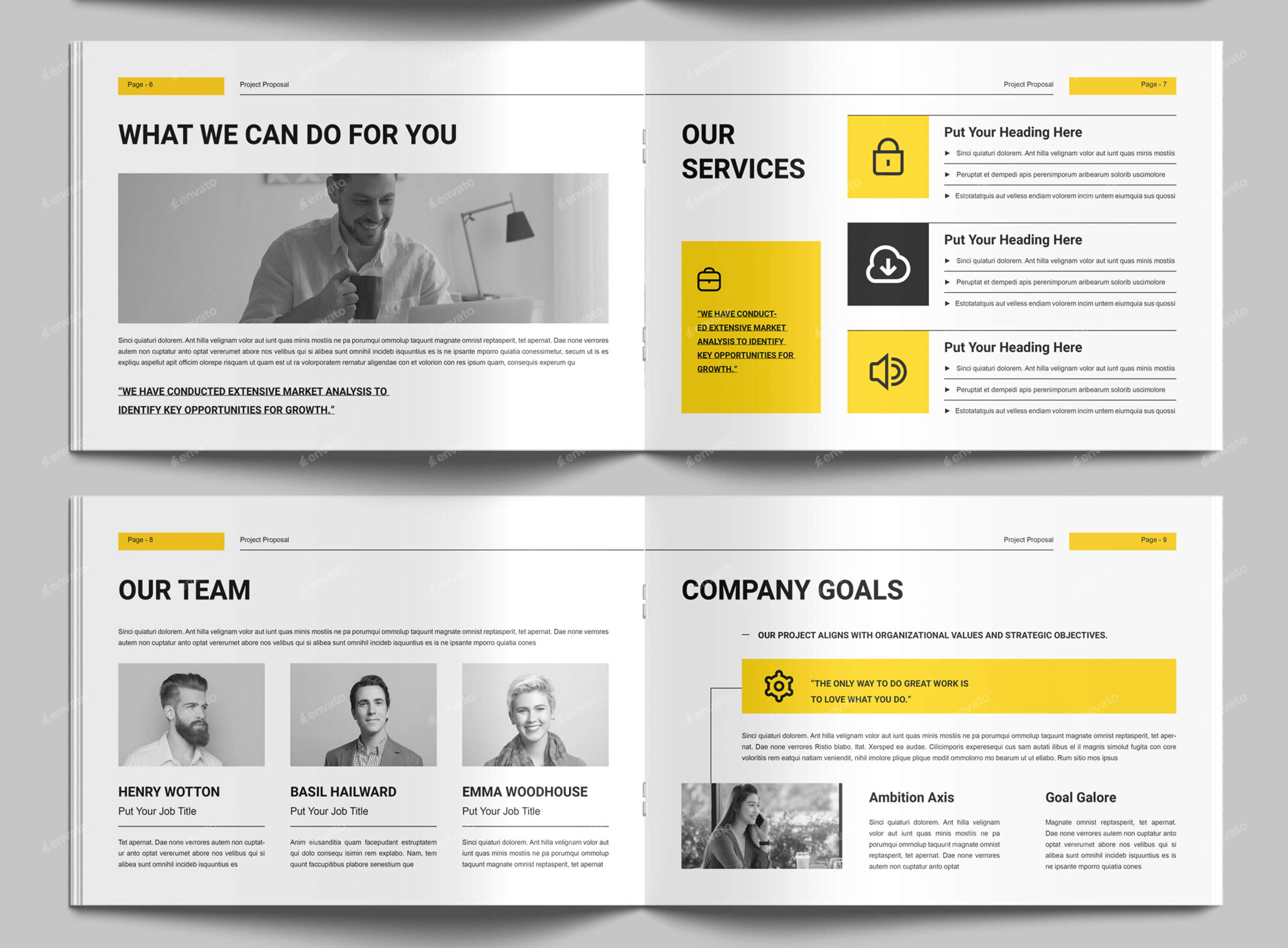 Project Proposal Template Layout, Print Templates | GraphicRiver