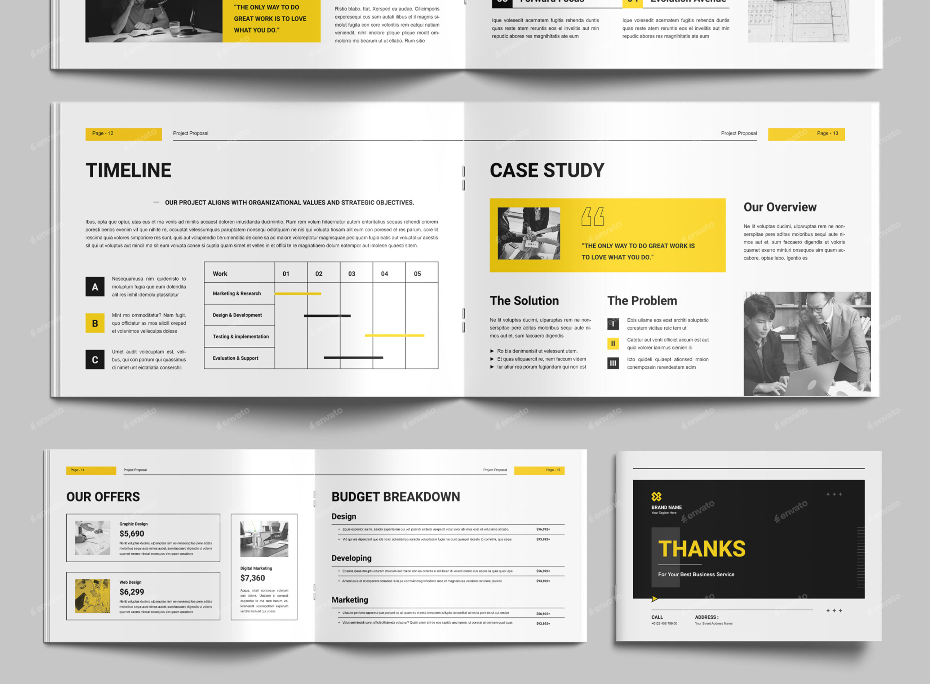 Project Proposal Template Layout, Print Templates | GraphicRiver