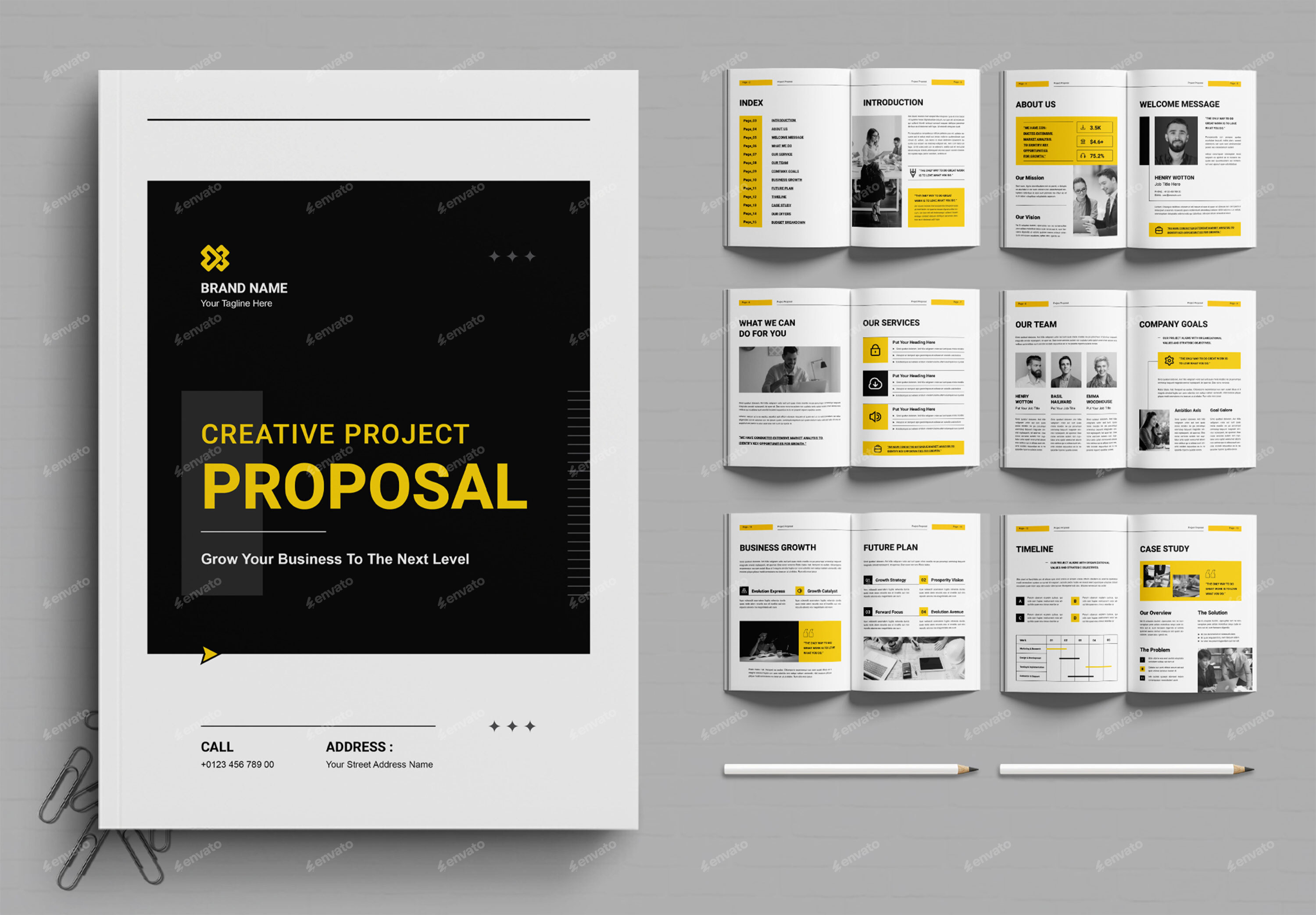 Project Proposal Template Layout, Print Templates | GraphicRiver