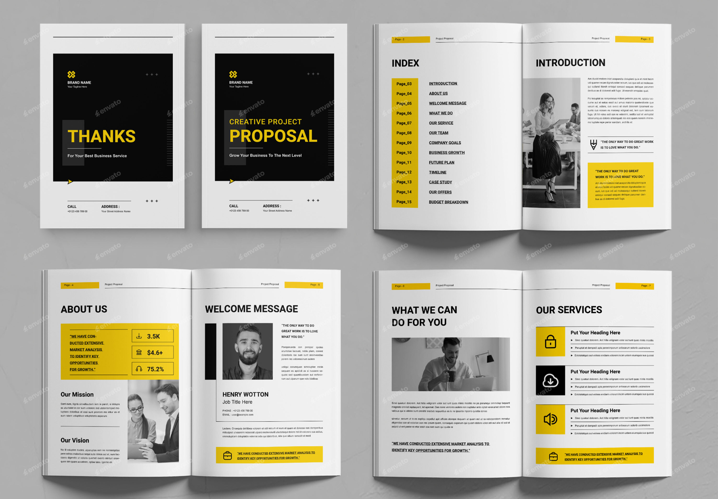 Project Proposal Template Layout, Print Templates | GraphicRiver