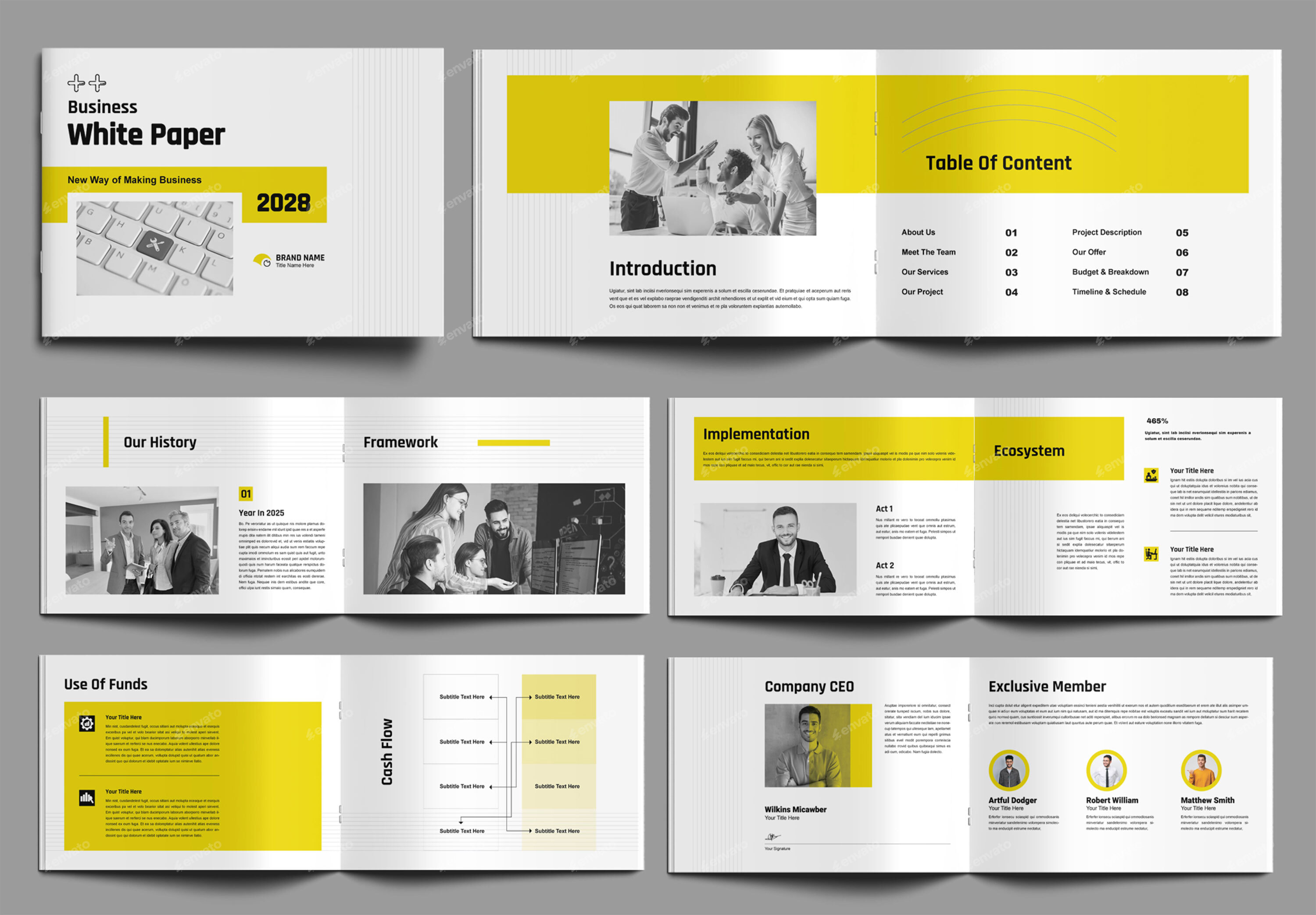 White Paper Design Template, Print Templates | GraphicRiver