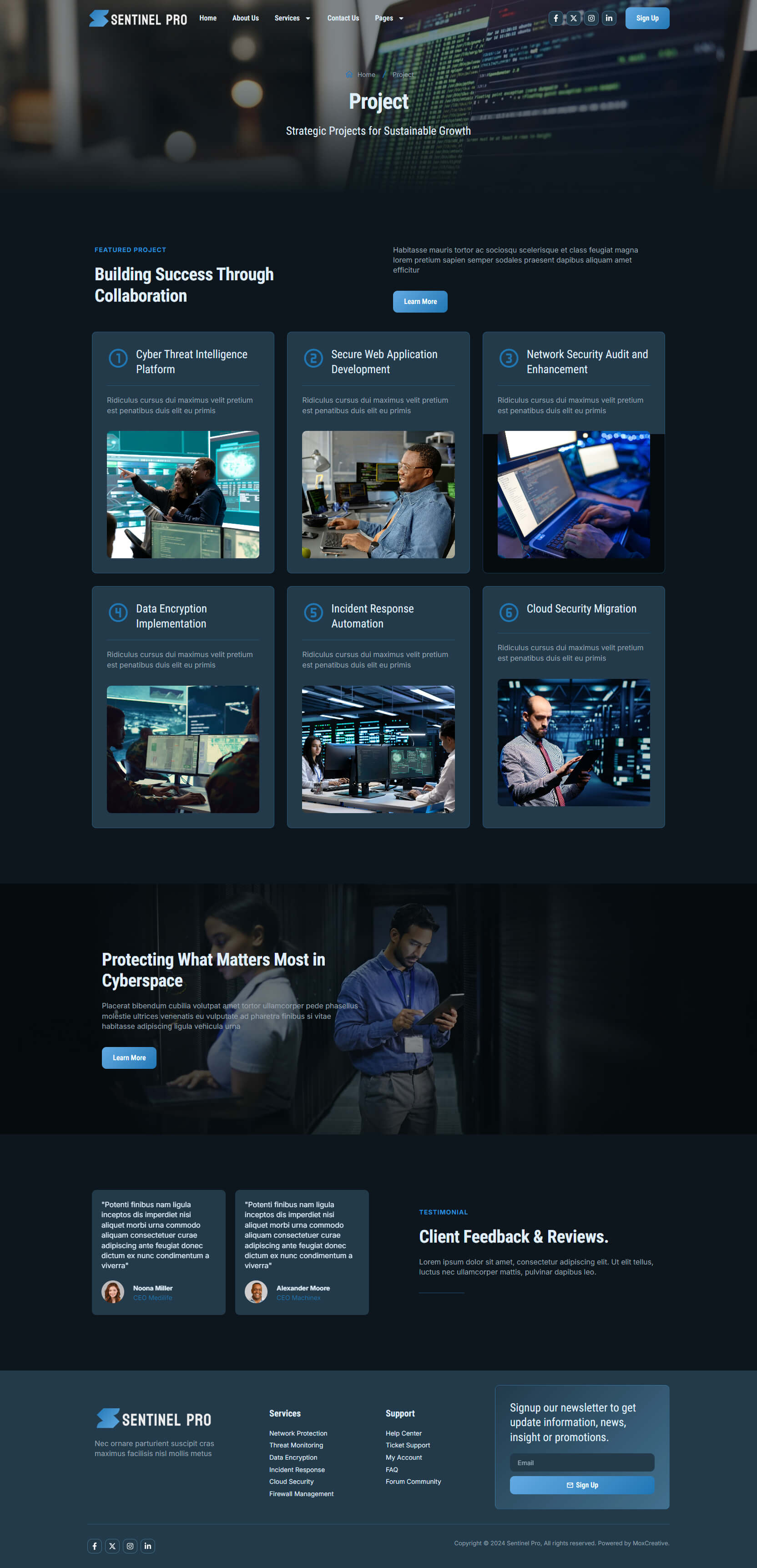 Sentinel - Cyber Security Services Elementor Pro Template Kit by ...