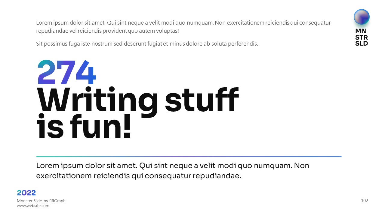 Monster Slides Premium PowerPoint Presentation Template, Presentation ...