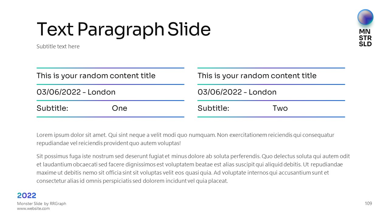 Monster Slides Premium PowerPoint Presentation Template, Presentation ...