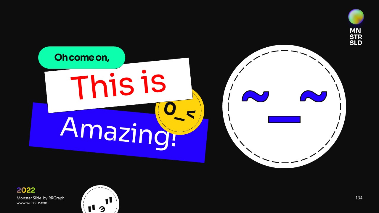 Monster Slides Premium PowerPoint Presentation Template, Presentation ...