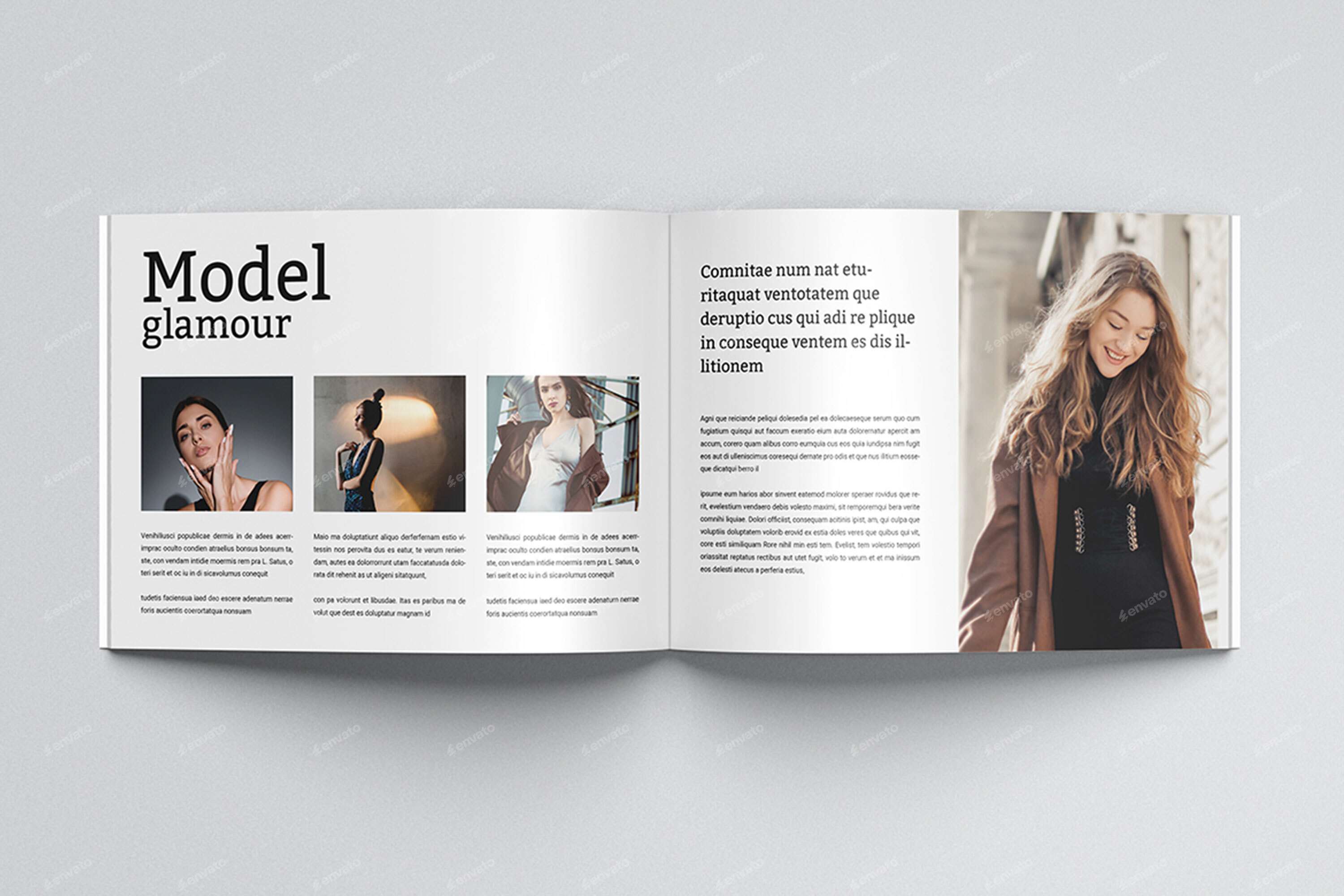 Fashion Magazine Layout Template, Print Templates | GraphicRiver