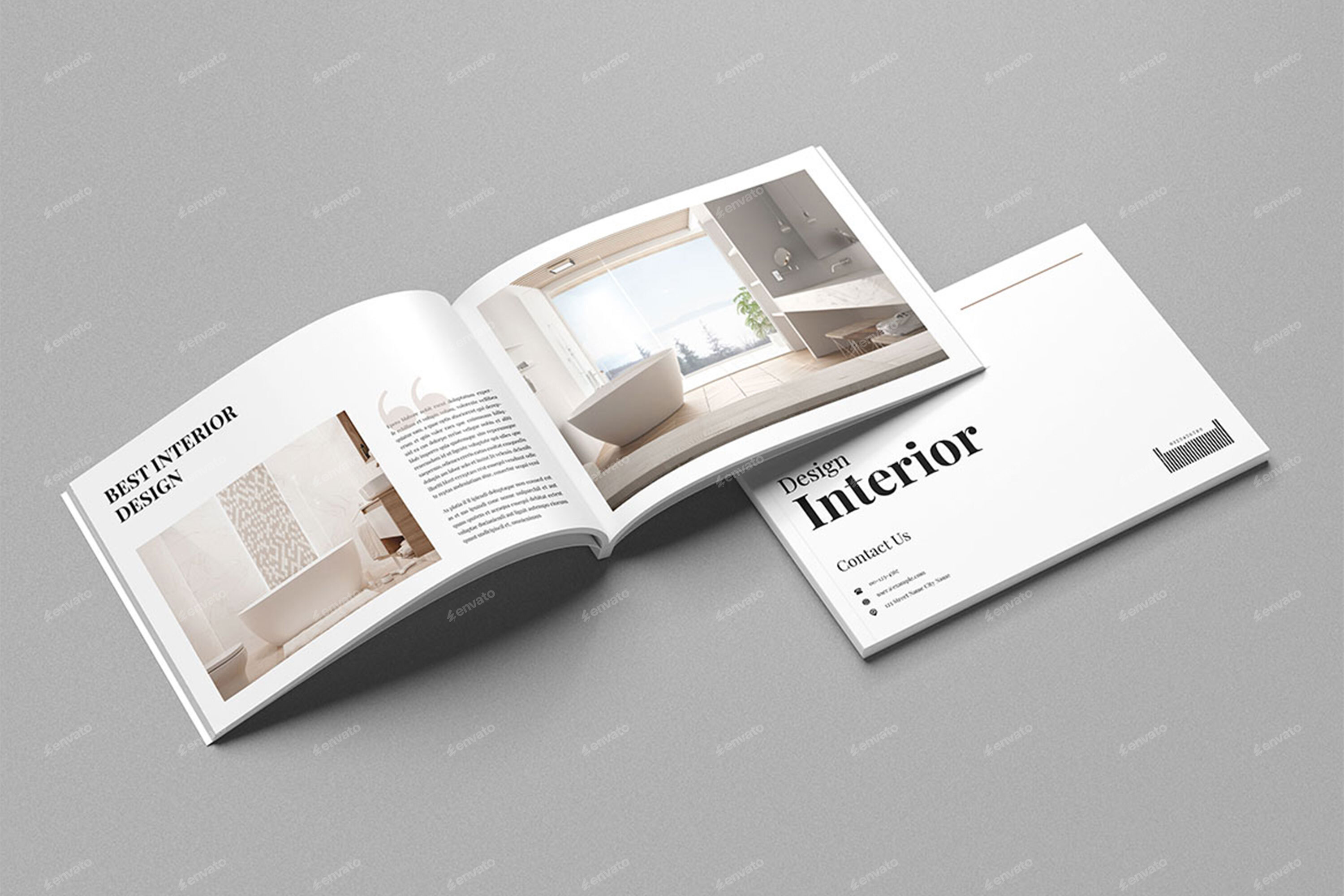 Interior Design Brochure Template, Print Templates | GraphicRiver