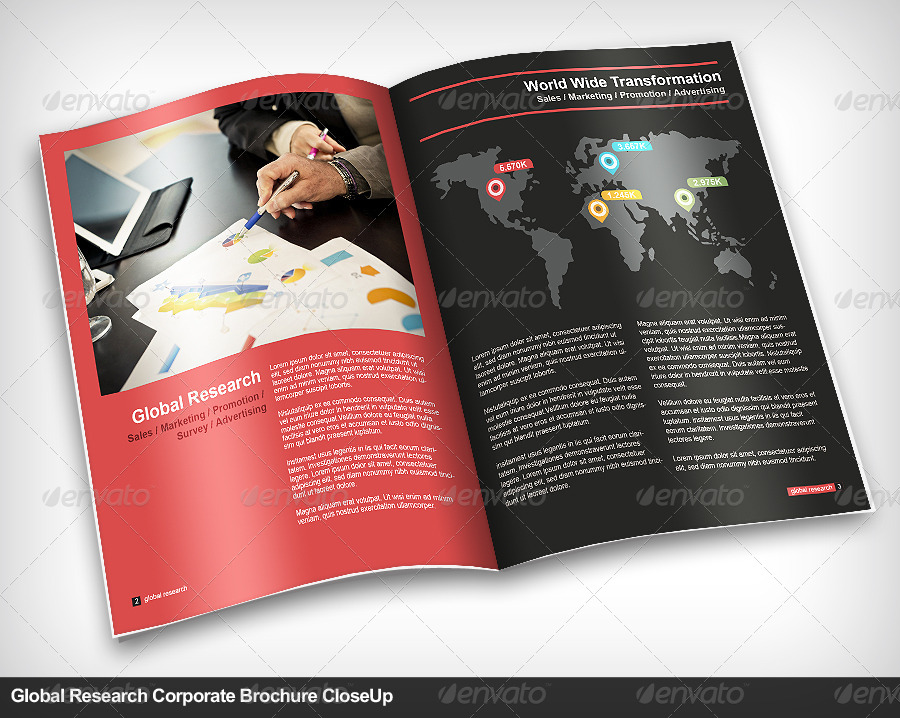 Global Research Corporate Brochure, Print Templates | GraphicRiver