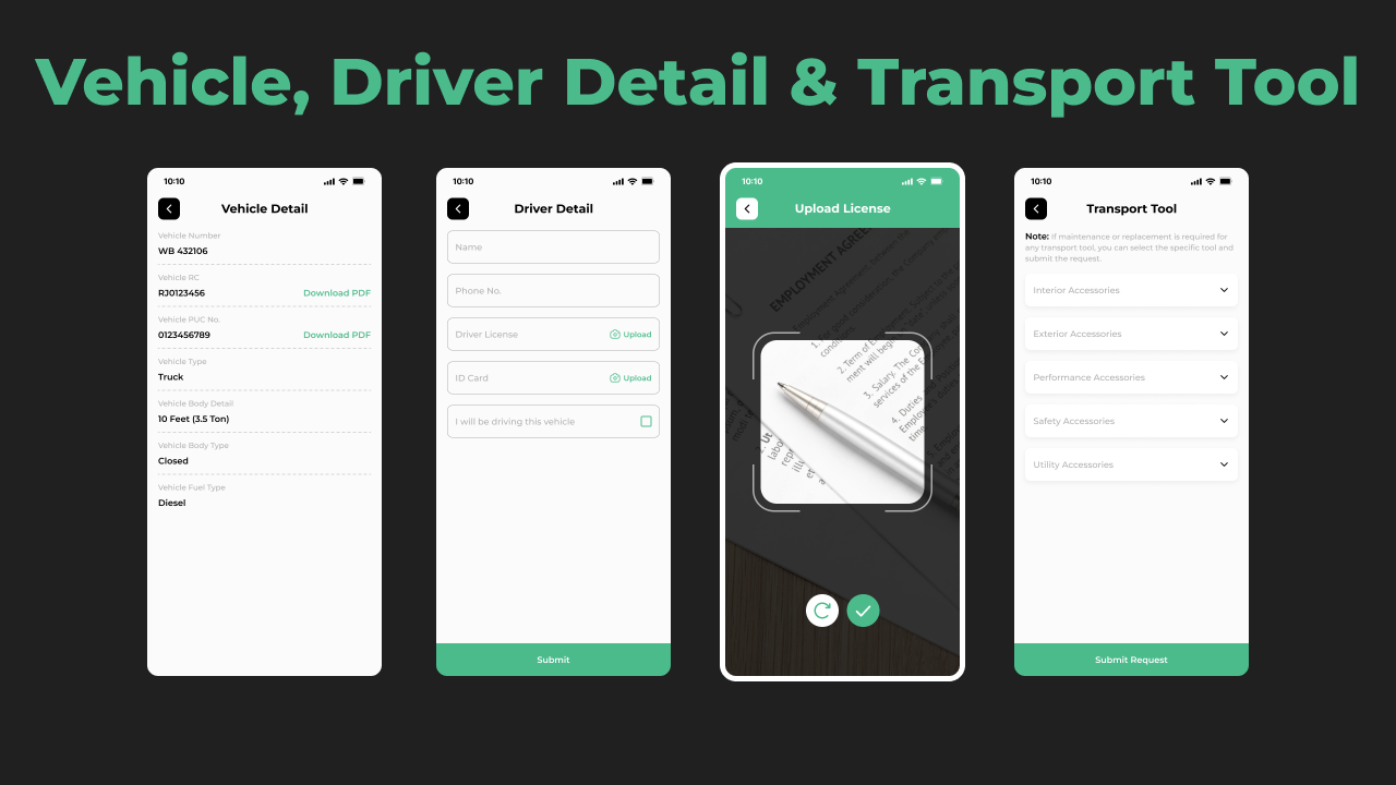 TrackDrive - Flutter Mobile App UI Kit for Truck/Vehicle Driver ...