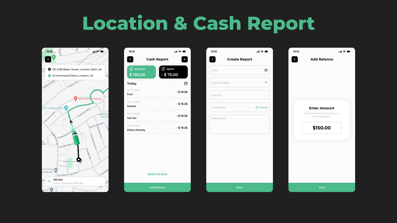 TrackDrive - Flutter Mobile App UI Kit for Truck/Vehicle Driver ...