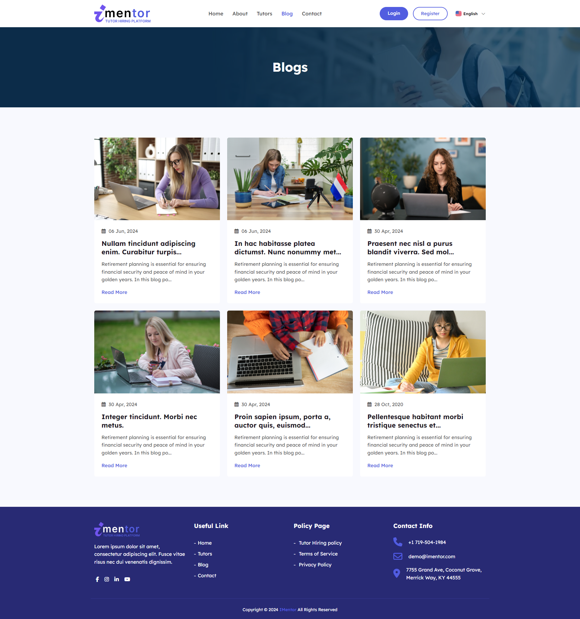 iMentor - Tutor Hiring Platform by ViserLab | CodeCanyon