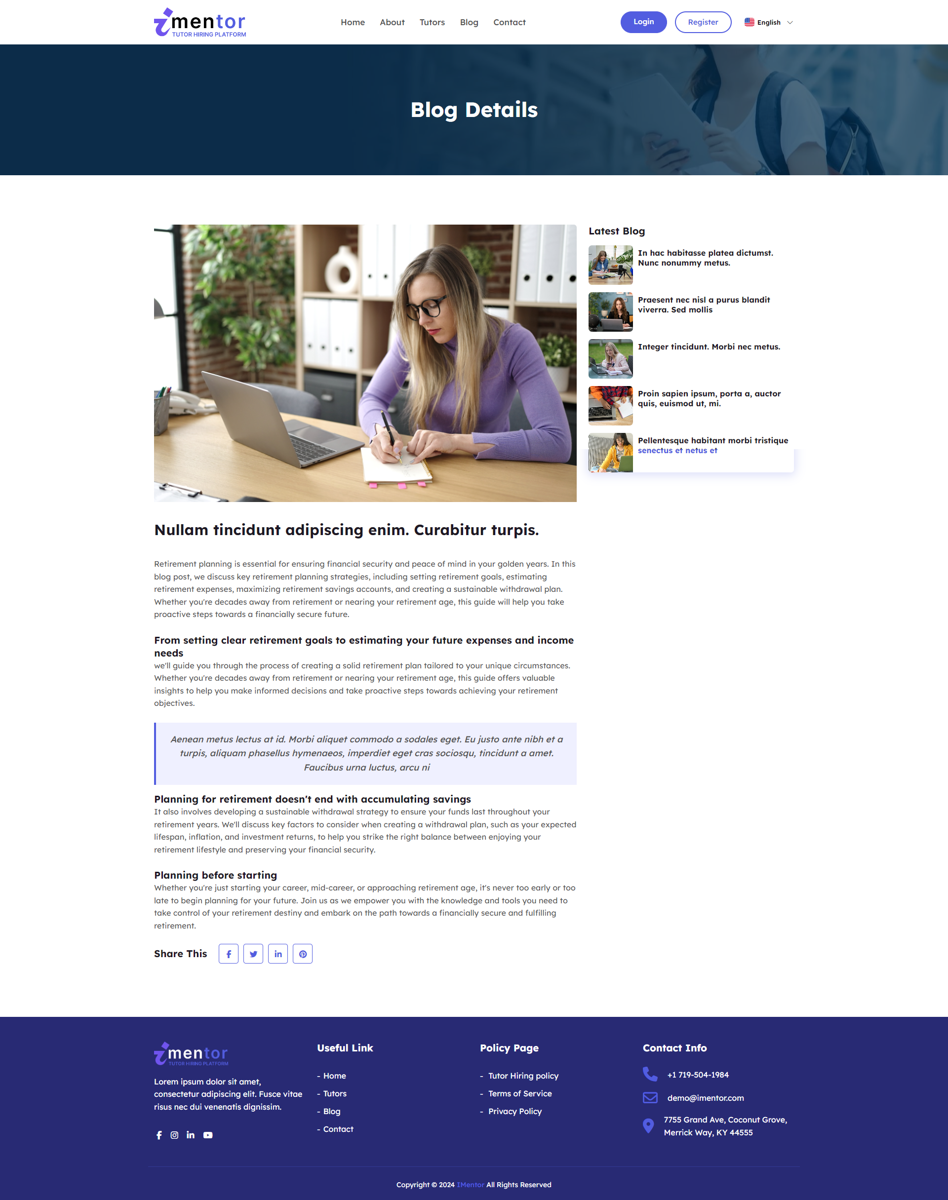iMentor - Tutor Hiring Platform by ViserLab | CodeCanyon