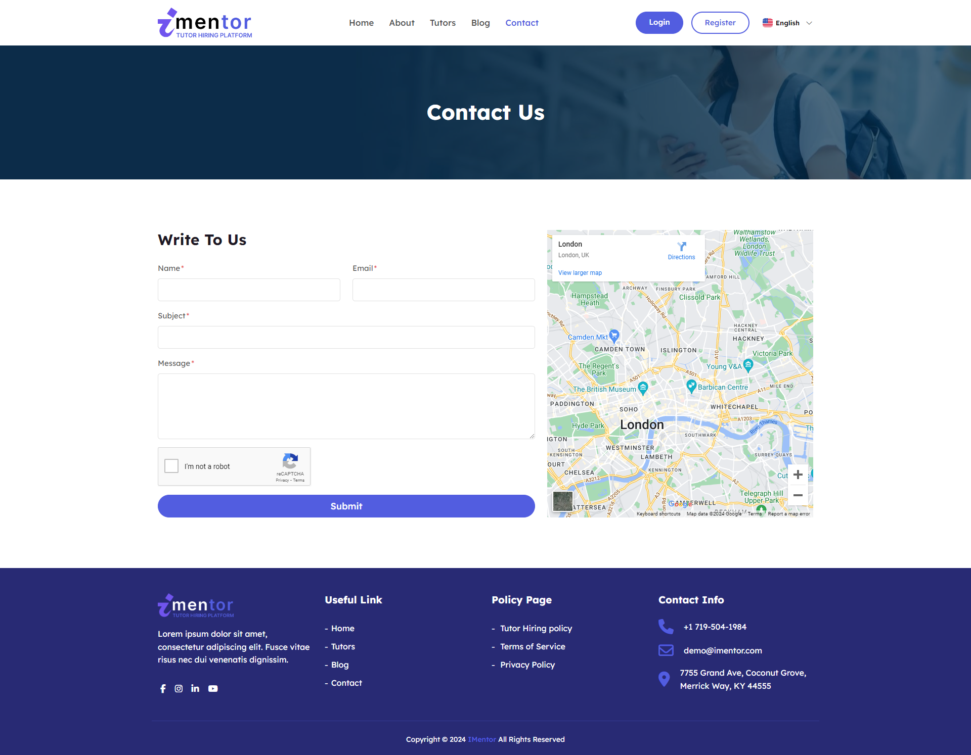 iMentor - Tutor Hiring Platform by ViserLab | CodeCanyon