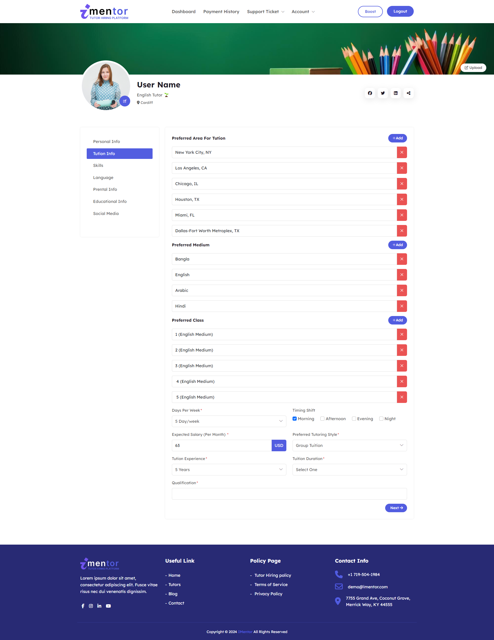 iMentor - Tutor Hiring Platform by ViserLab | CodeCanyon