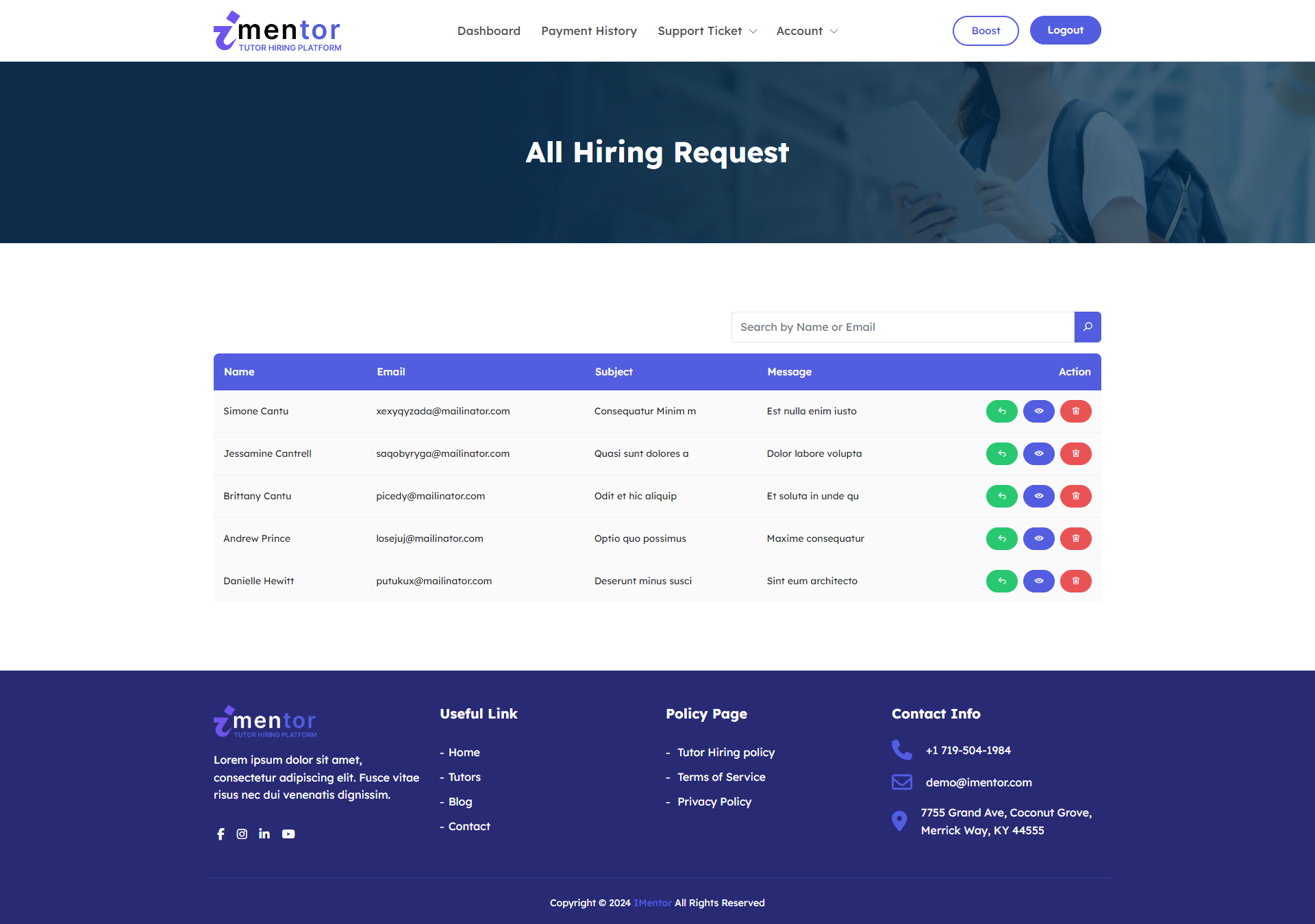 iMentor - Tutor Hiring Platform by ViserLab | CodeCanyon