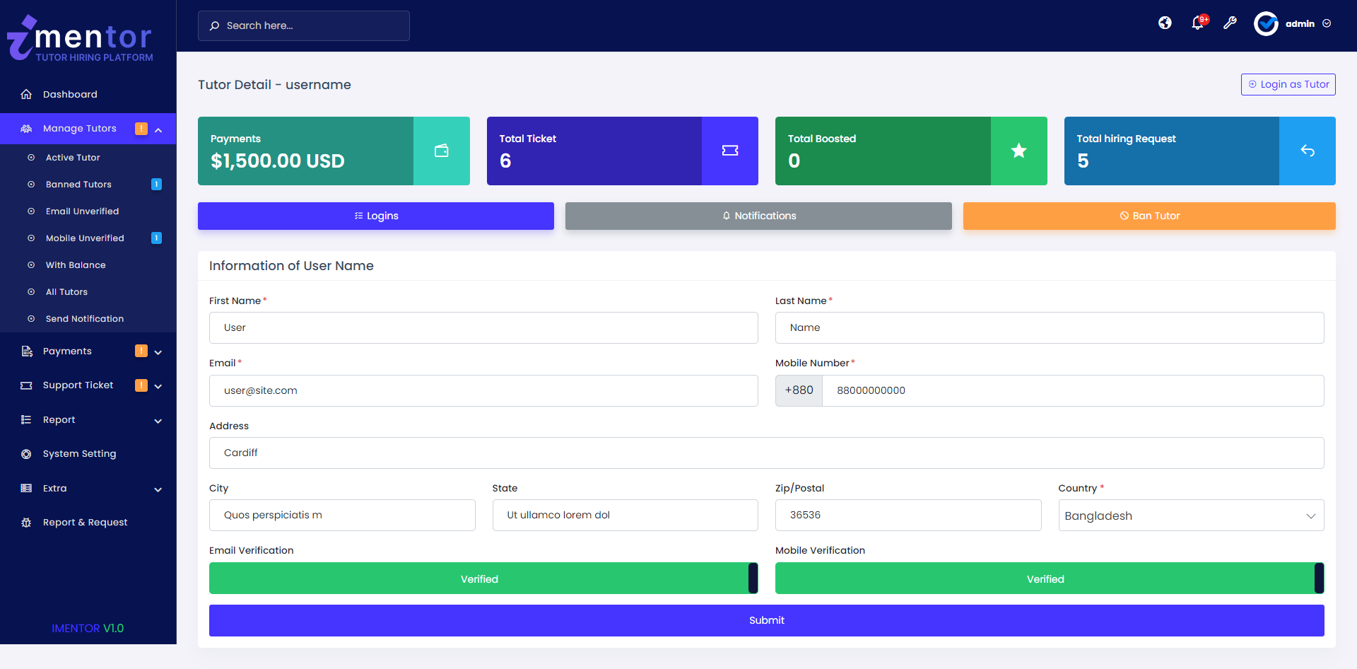 iMentor - Tutor Hiring Platform by ViserLab | CodeCanyon