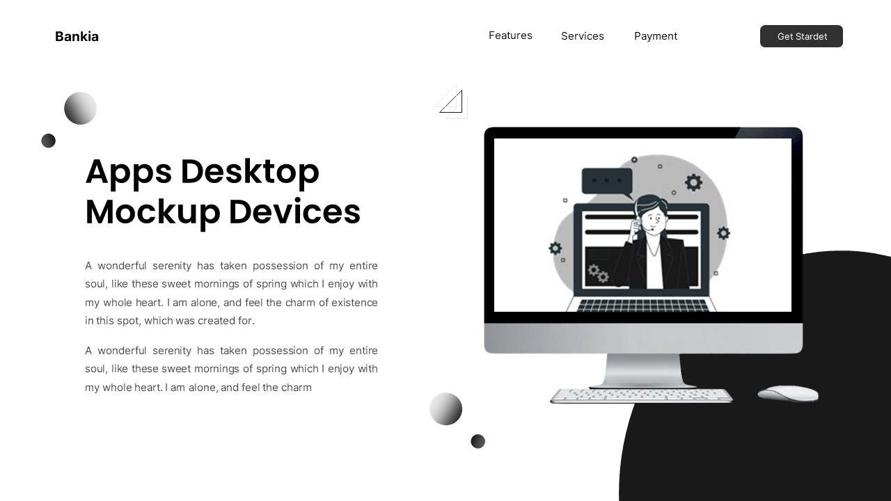 Bankia - Mobile App & SAAS Powerpoint Template, Presentation Templates