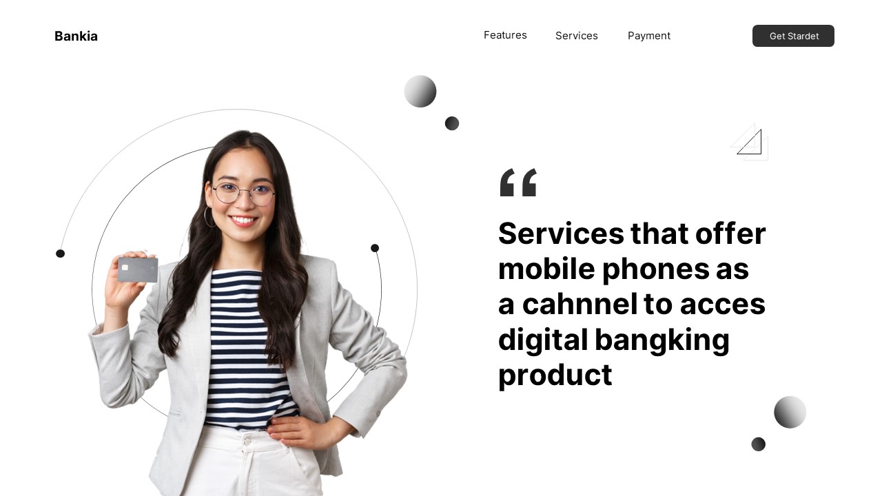 Bankia - Mobile App & SAAS Powerpoint Template, Presentation Templates