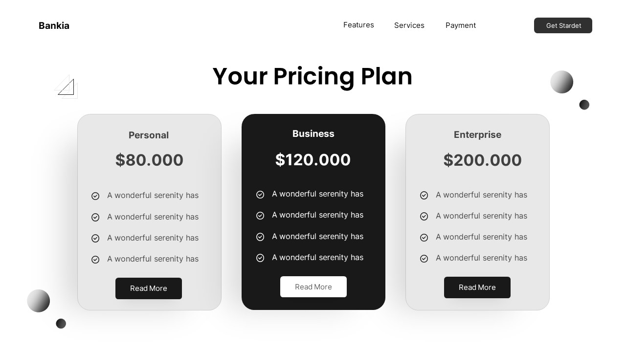 Bankia - Mobile App & SAAS Powerpoint Template, Presentation Templates