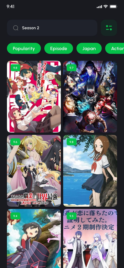 Animax Pro - Anime Streaming React Native Expo App Ui Kit by lalastudio12
