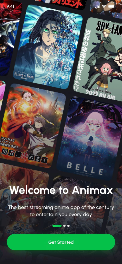 Animax Pro - Anime Streaming React Native CLI App Ui Kit by lalastudio12
