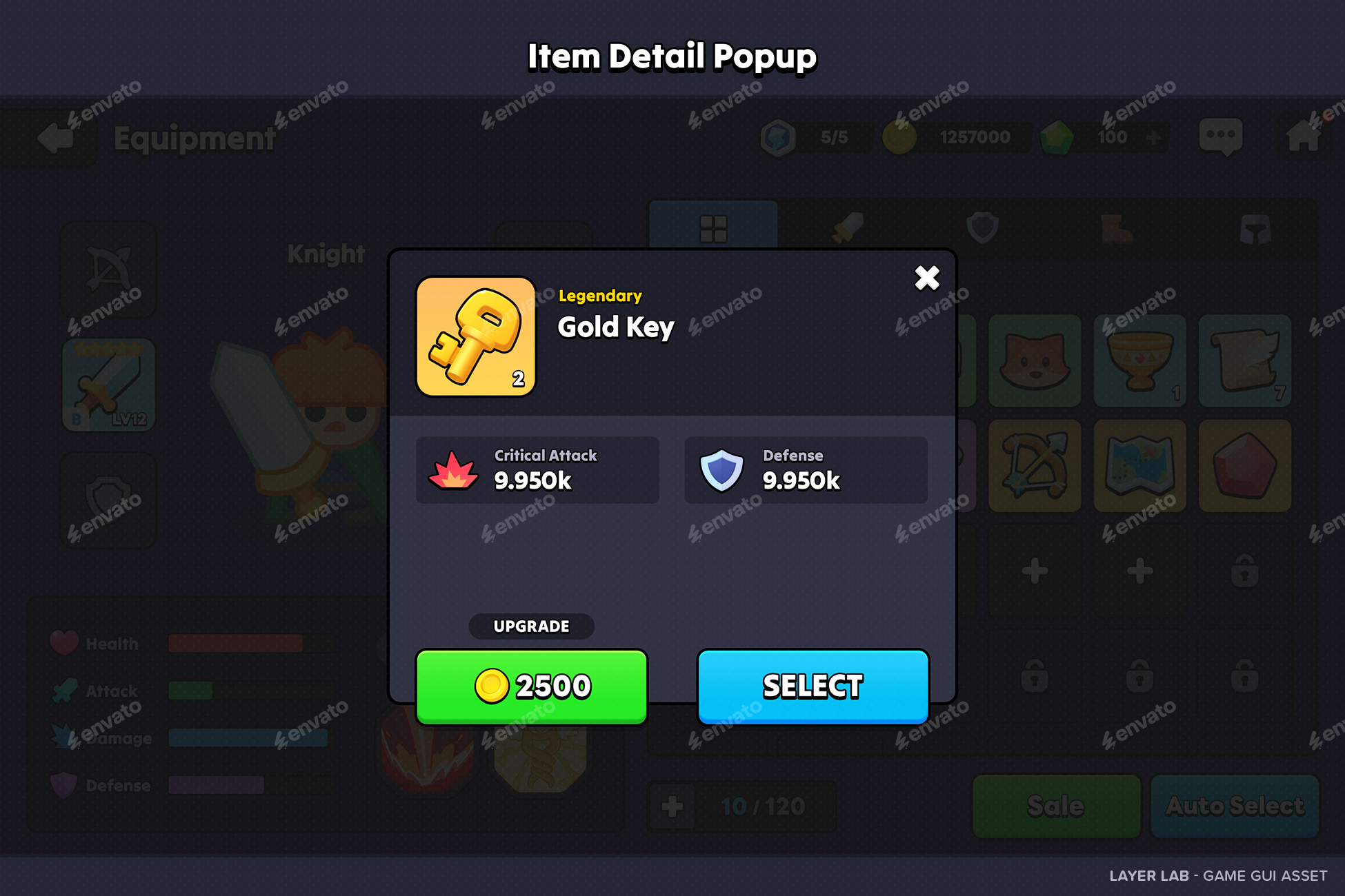 GUI - Casual Fantasy, Game Assets | GraphicRiver