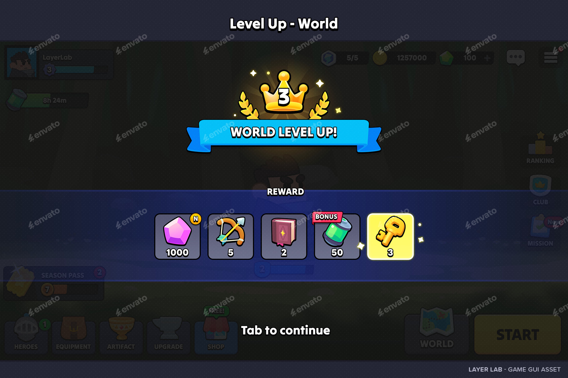 GUI - Casual Fantasy, Game Assets | GraphicRiver