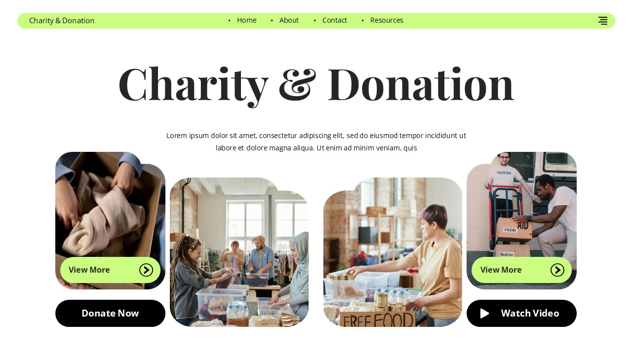 Charity & Donation - Charity Powerpoint Templates, Presentation Templates