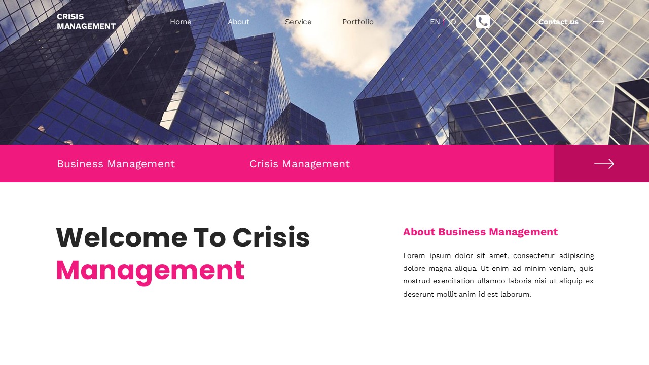 Crisis Management - Business Powerpoint Templates, Presentation Templates