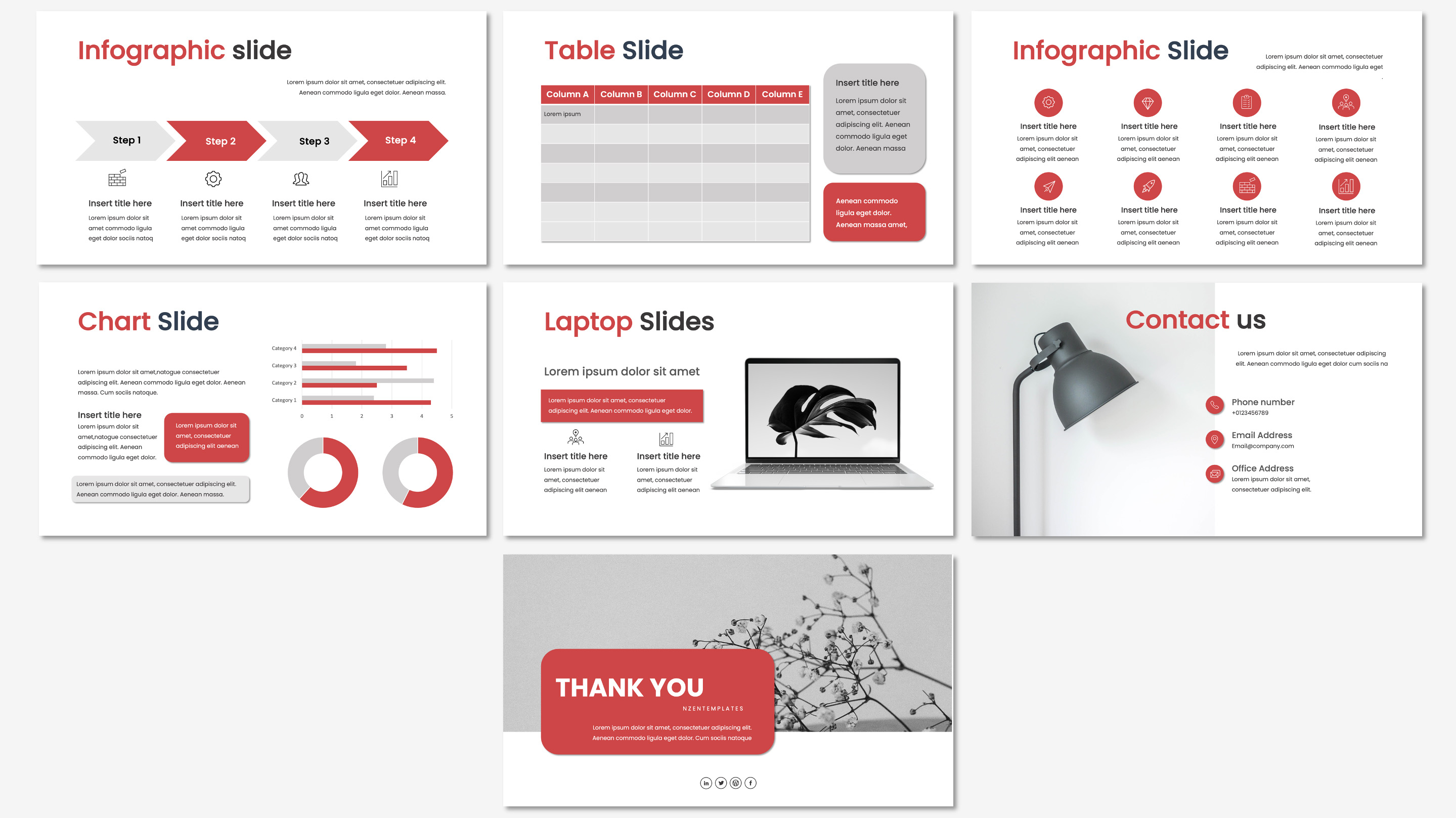 Modern Clean Pitch Deck Powerpoint Template, Presentation Templates