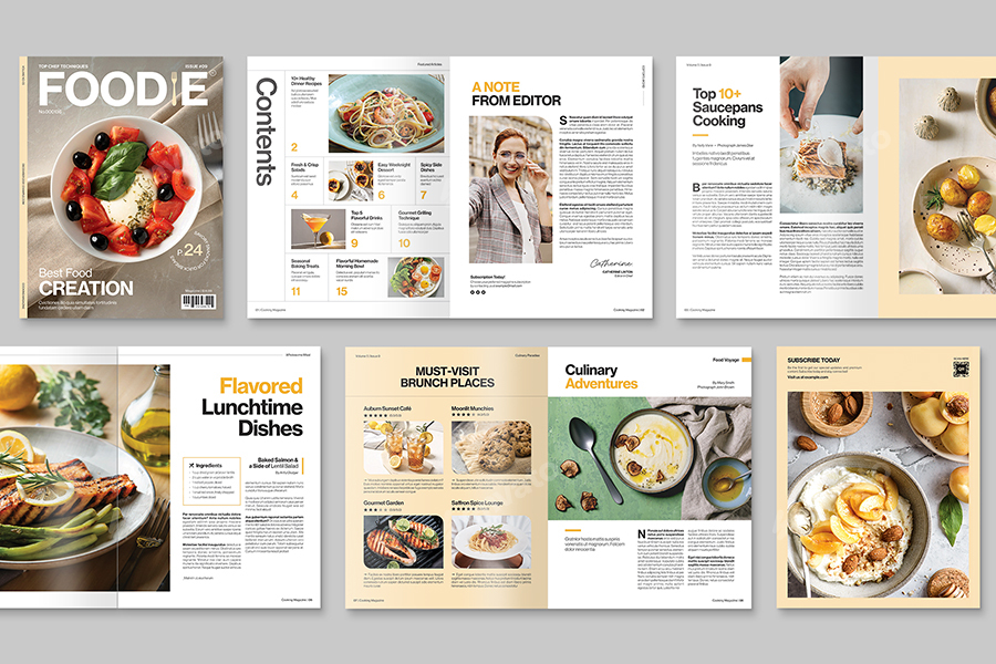 Food & Cooking Magazine Template, Print Templates | GraphicRiver