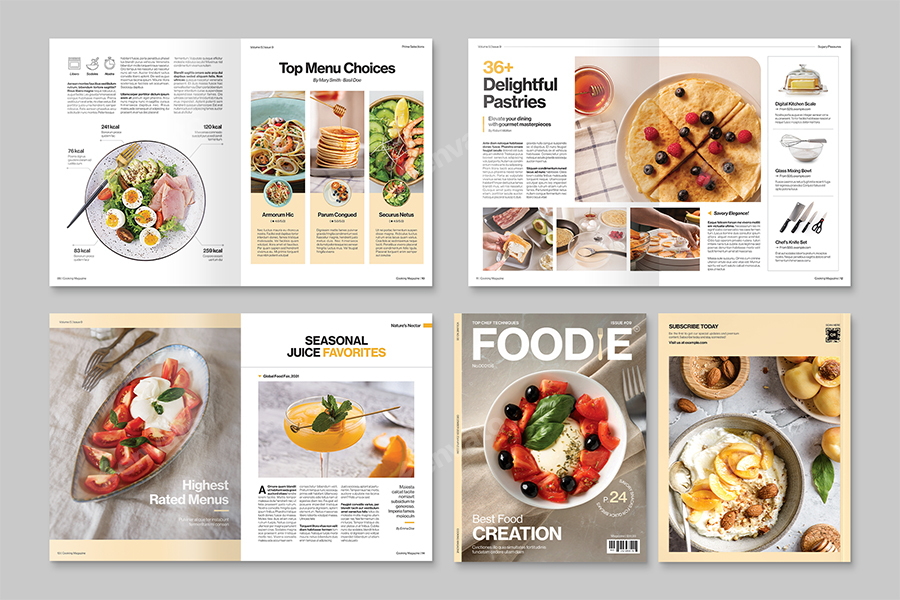 Food & Cooking Magazine Template, Print Templates | GraphicRiver