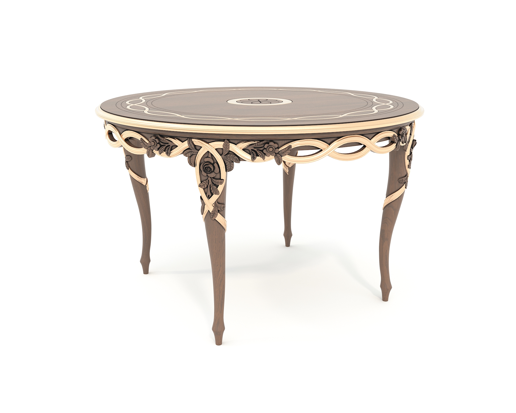 Classic European style Dining Table and Chairs 49 by nhattuankts | 3DOcean