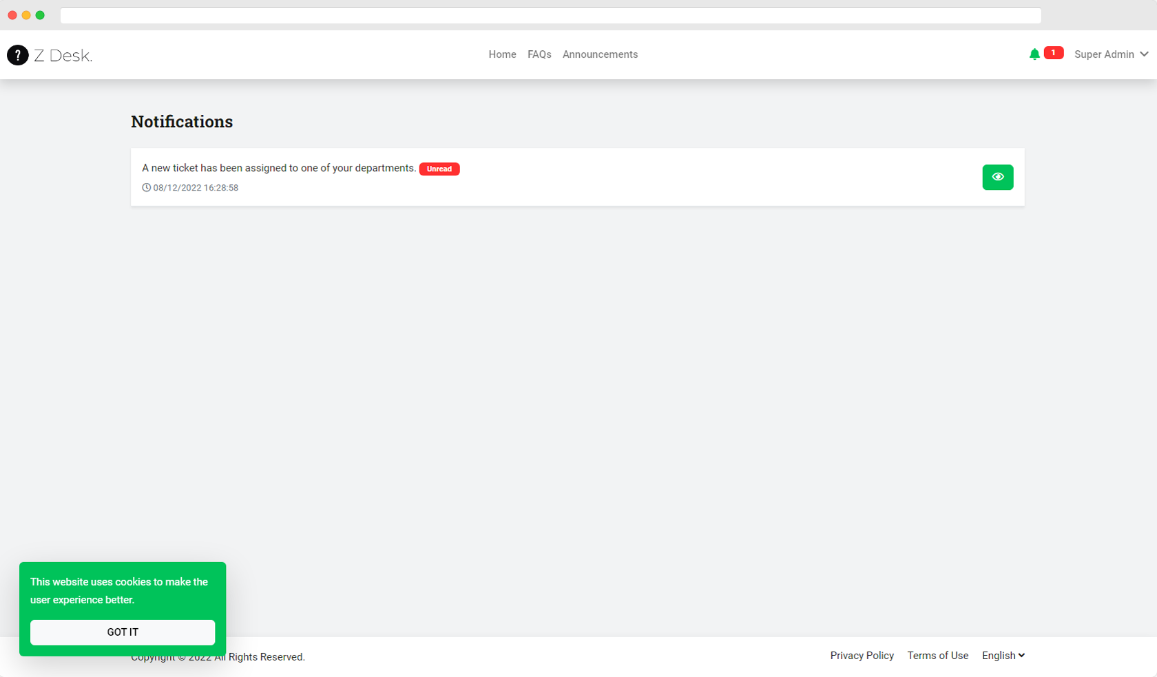 Z Desk - Support Tickets System with Knowledge Base and FAQs by zaiblab