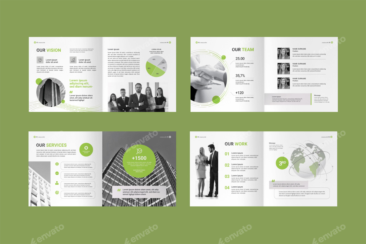 Square Company Profile, Print Templates | GraphicRiver