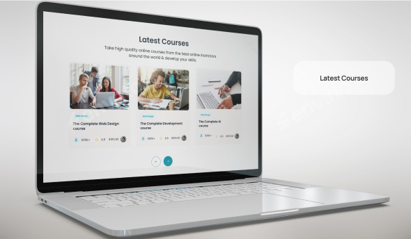 Education System Landing Page UI Kit, Web Elements | GraphicRiver