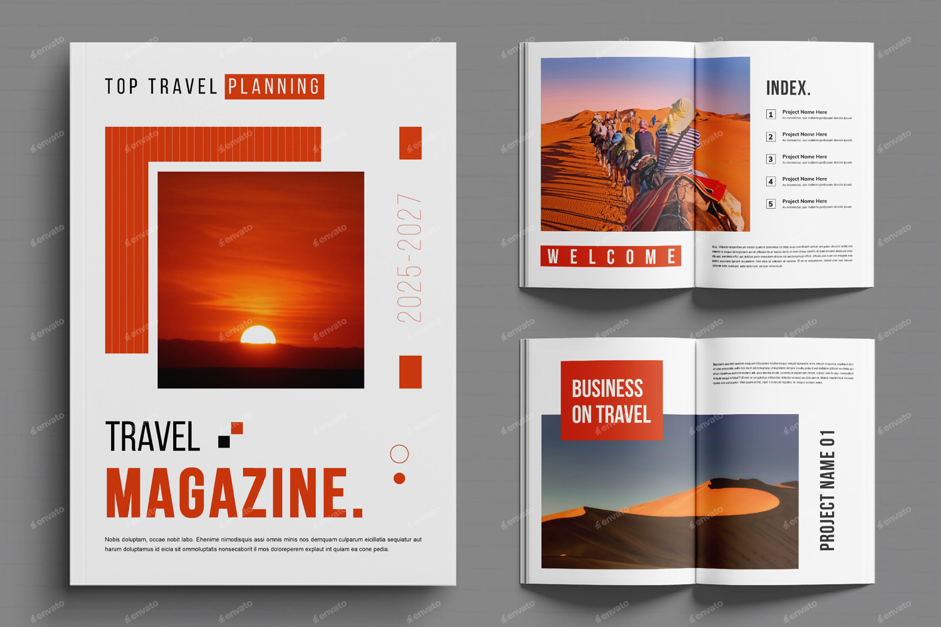 Travel Magazine Design Template, Print Templates | GraphicRiver
