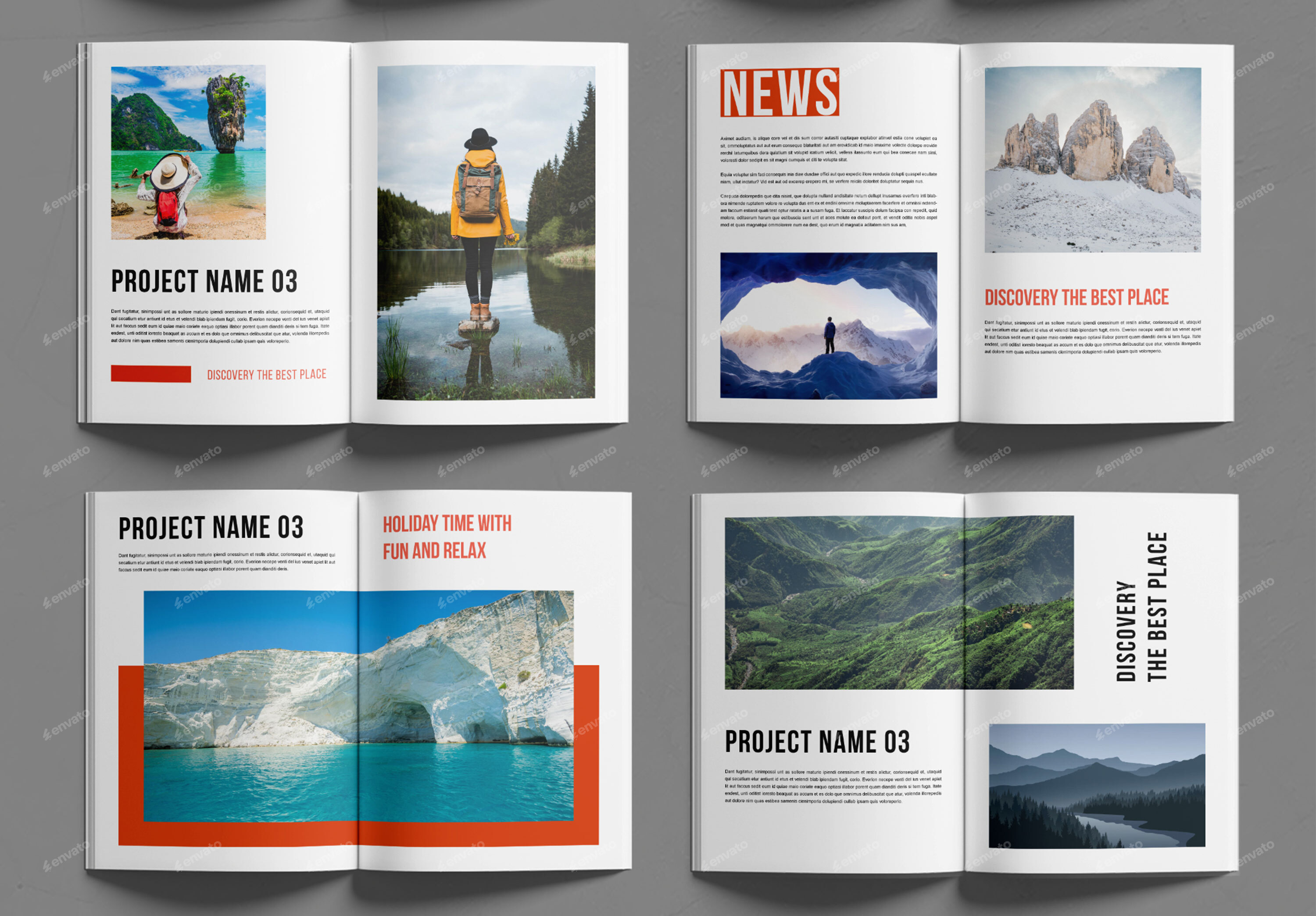 Travel Magazine Design Template, Print Templates | GraphicRiver