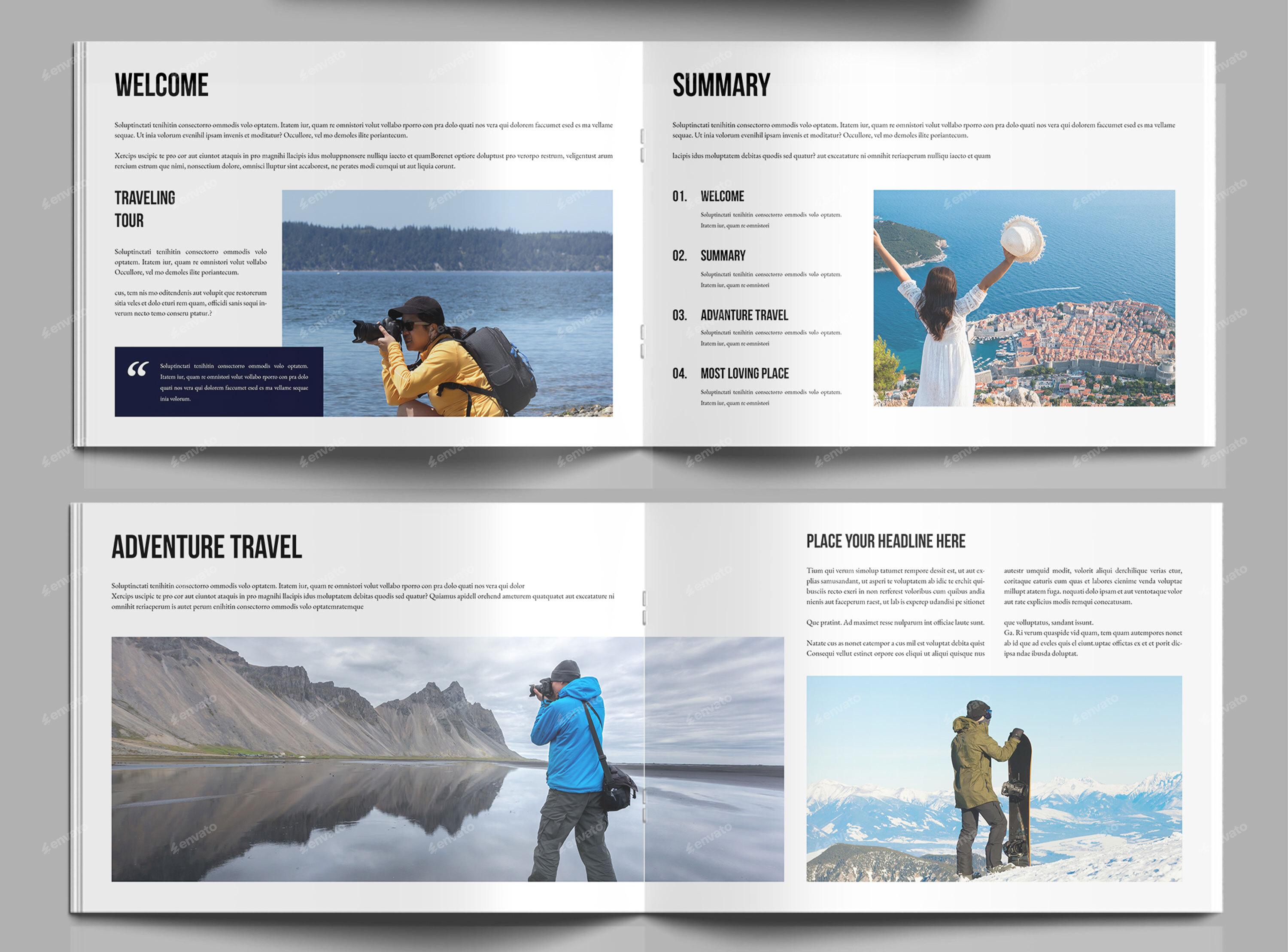 Travel Magazine Template, Print Templates | GraphicRiver
