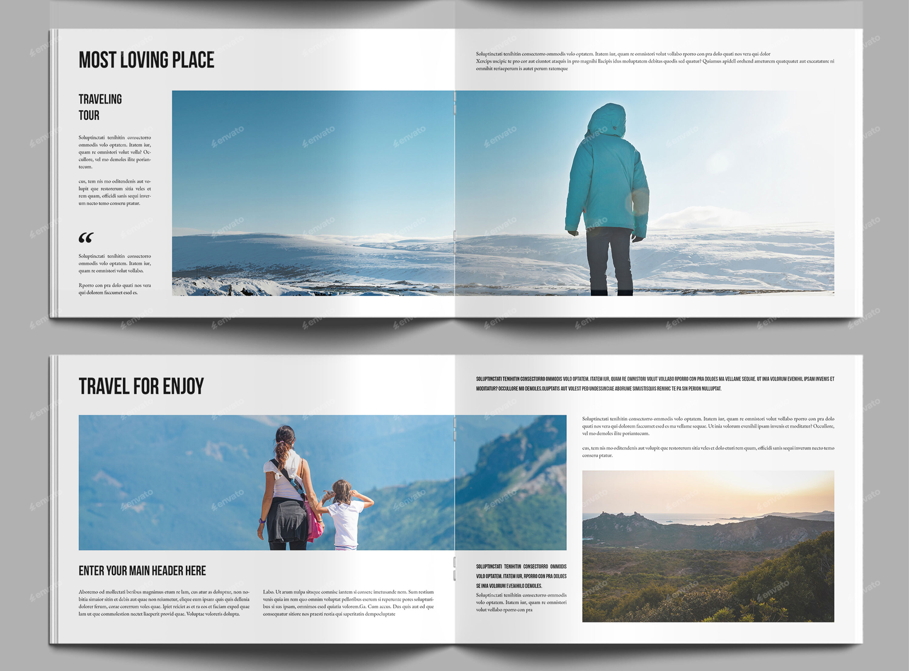Travel Magazine Template, Print Templates | GraphicRiver
